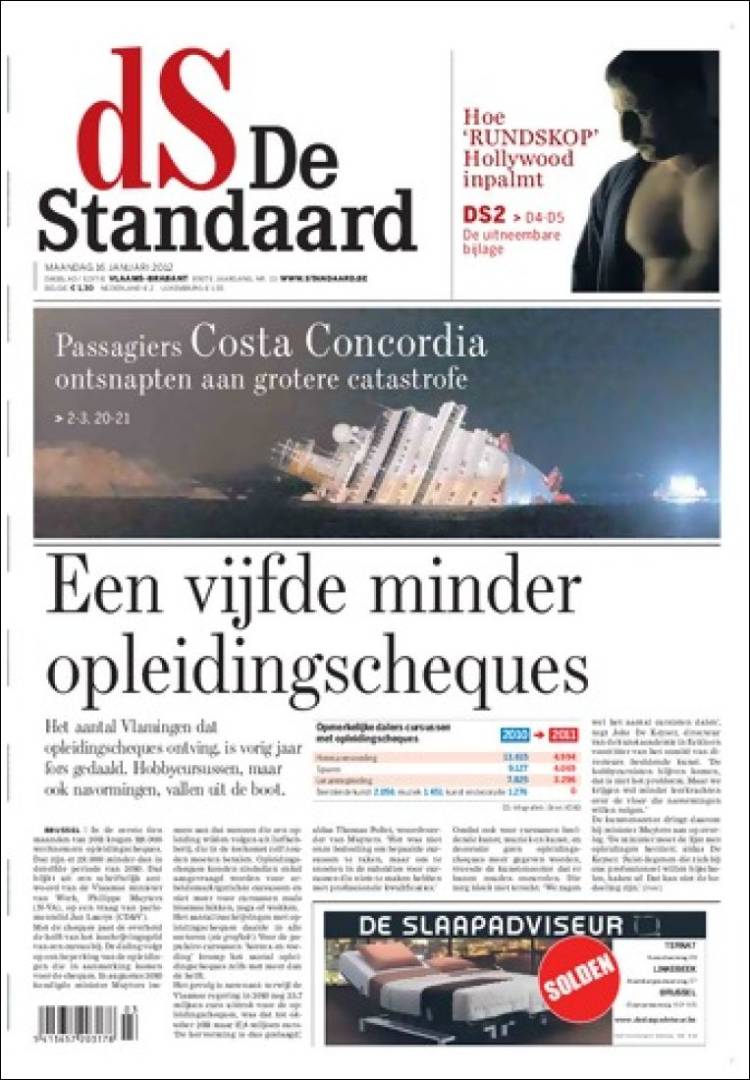 Le prime pagine internazionali di oggi sulla Costa Concordia - Il Post