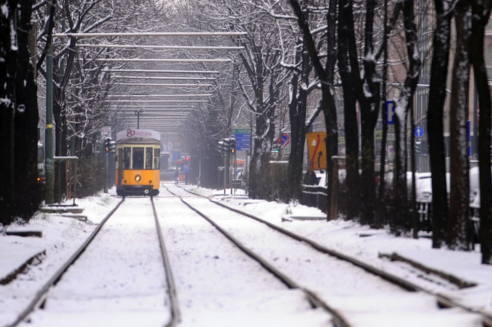 Le nuove foto della neve a Milano - Il Post