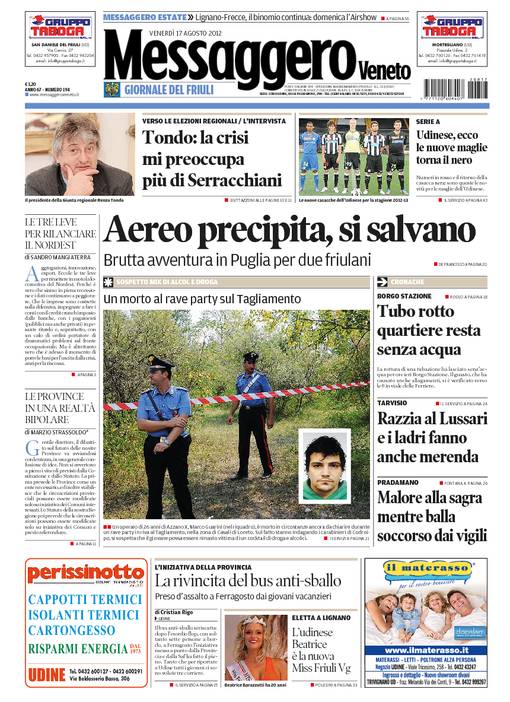 Le prime pagine di venerdì 17 agosto 2012 - Il Post