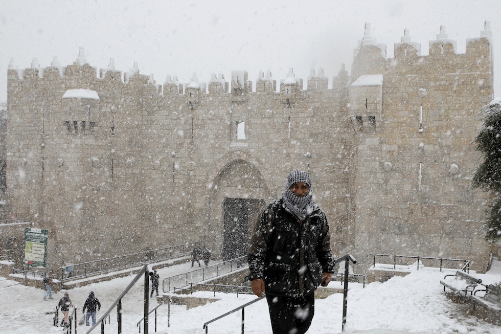 Le foto della neve a Gerusalemme - Il Post