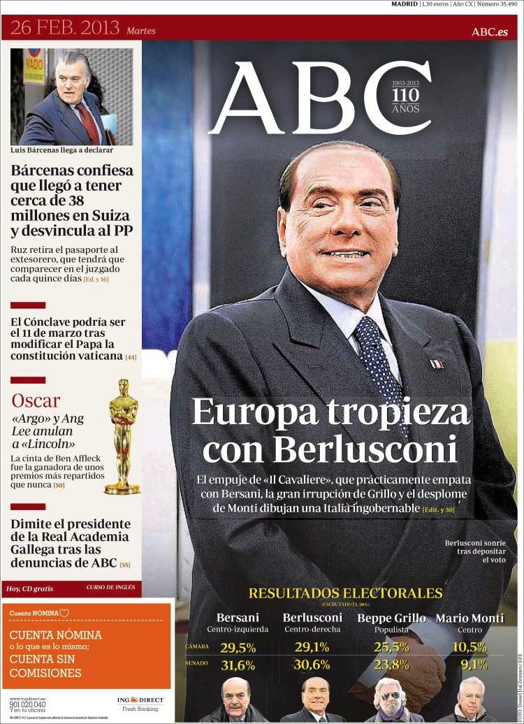 Le elezioni italiane sulle prime pagine dei giornali internazionali ...