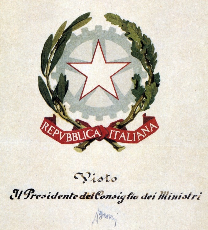 Come è nato lo stemma della Repubblica - Il Post