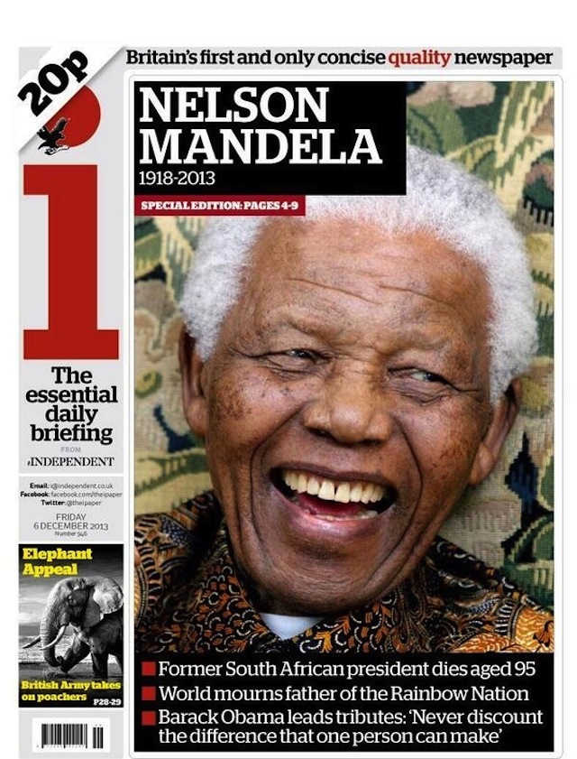 Le prime pagine internazionali su Mandela - Il Post