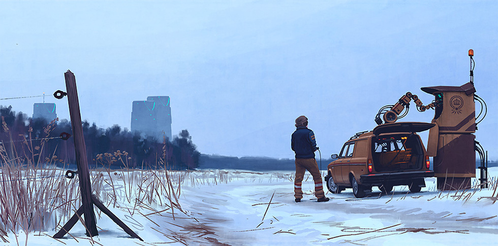 I dipinti retrofuturistici di Simon Stålenhag - Il Post