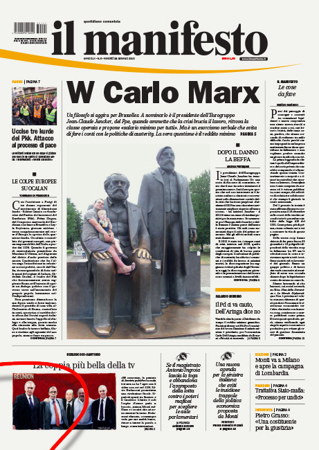 Le famose prime pagine del Manifesto