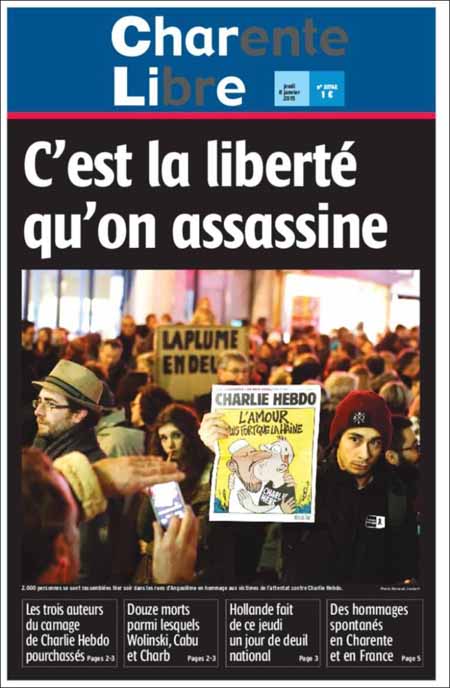 Le prime pagine su Charlie Hebdo in Francia - Il Post