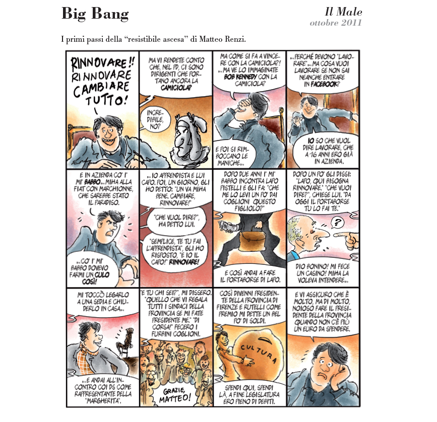 La mostra su Sergio Staino a Roma - Il Post