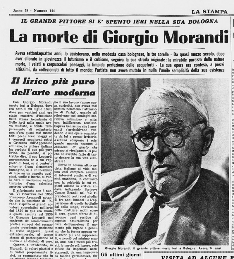 Giorgio Morandi e le sue nature morte