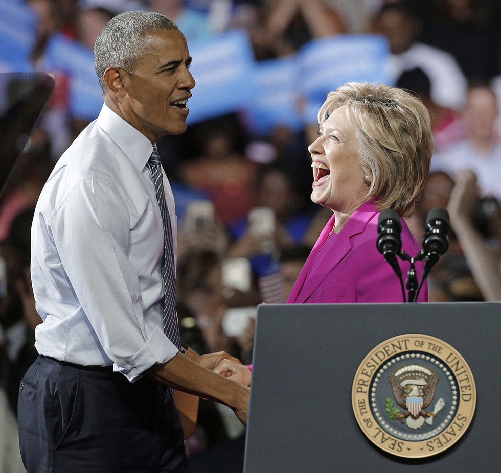 Barack Obama e Hillary Clinton, insieme - Il Post