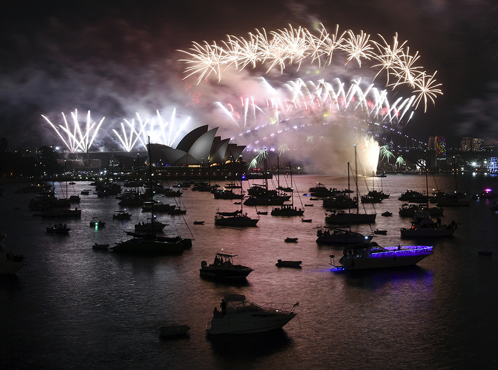 Le foto del Capodanno ai quattro angoli del mondo - Il Post