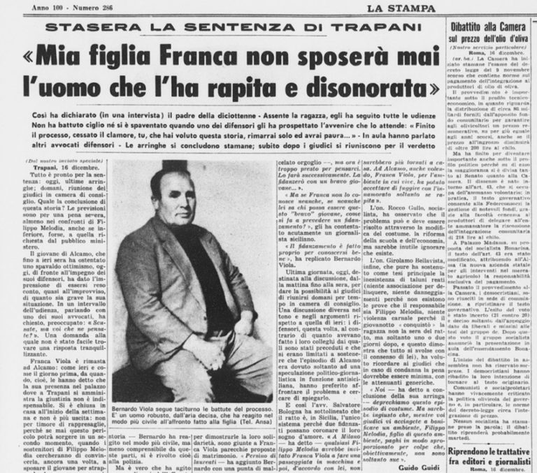 La storia di Franca Viola - Il Post