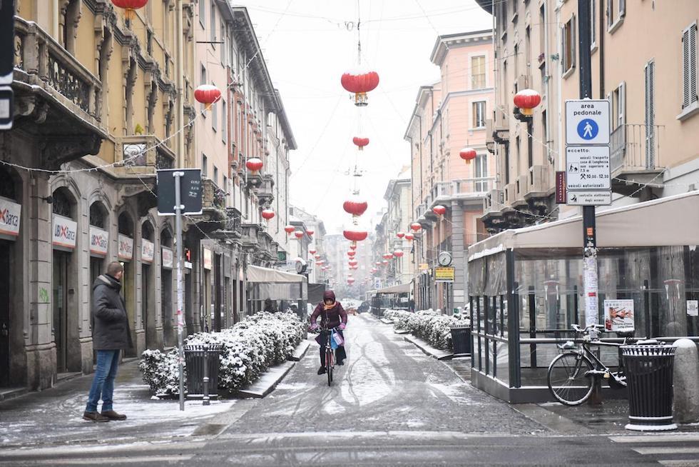 Le foto della neve a Milano - Il Post
