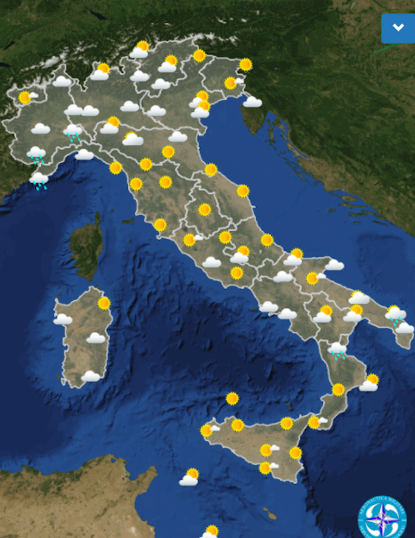 Il meteo in Italia per sabato 24 marzo - Il Post