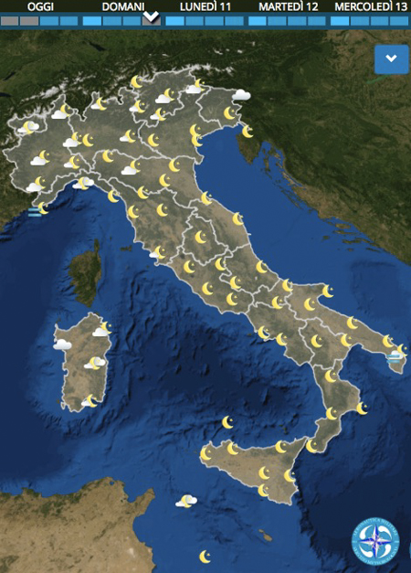 Le previsioni del tempo per domani, domenica 10 giugno - Il Post