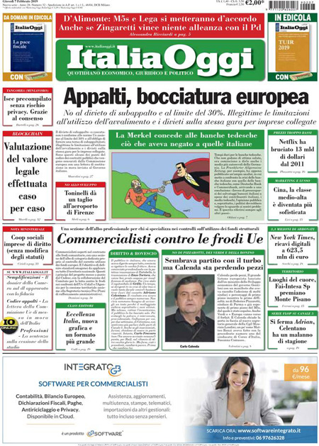 Le prime pagine di giovedì 7 febbraio 2019 - Il Post