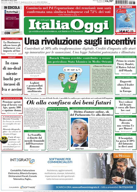 Le prime pagine di mercoledì 27 marzo 2019 - Il Post