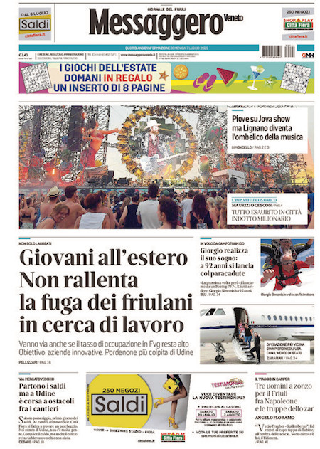 Le prime pagine di domenica 7 luglio 2019 - Il Post
