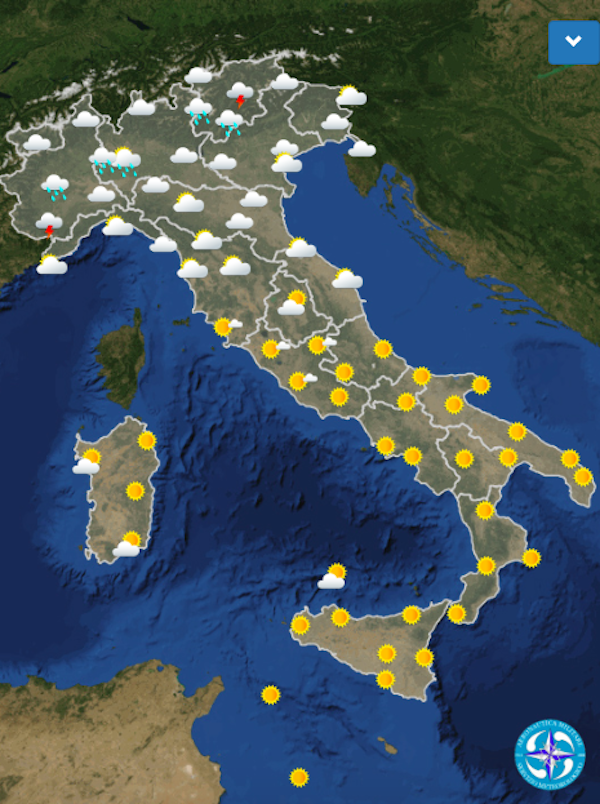 Meteo: le previsioni del tempo per domani, giovedì 22 agosto - Il Post