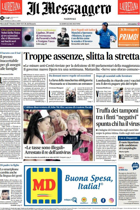 Le prime pagine di oggi - Il Post