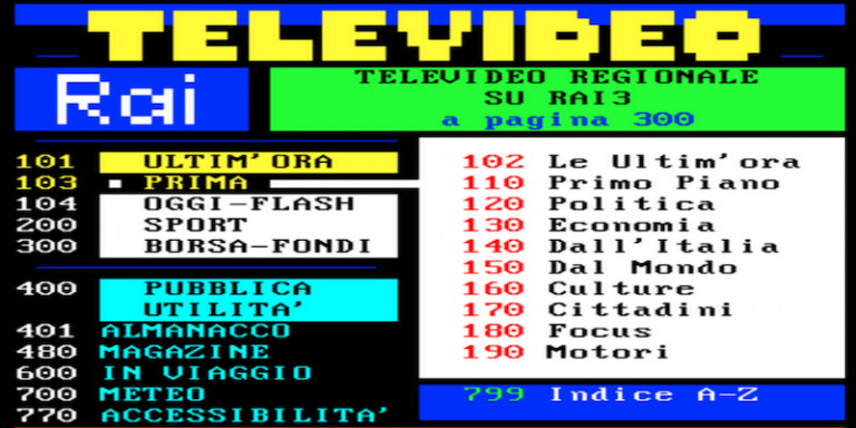 Il memorabile passato e il sorprendente presente del Televideo - Il Post