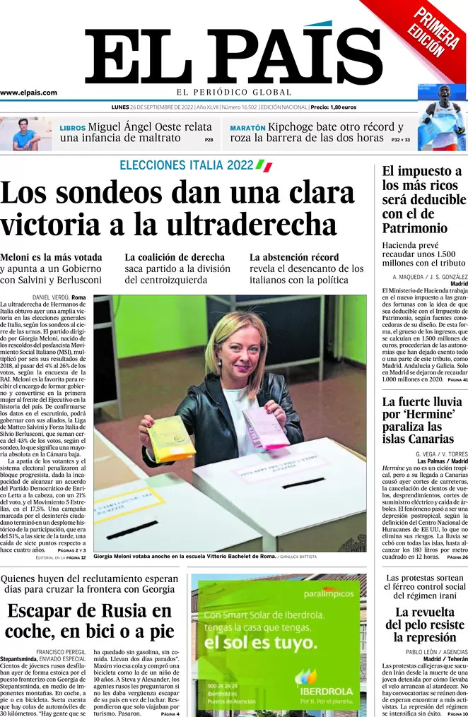 Le prime pagine internazionali sulle elezioni italiane - Il Post