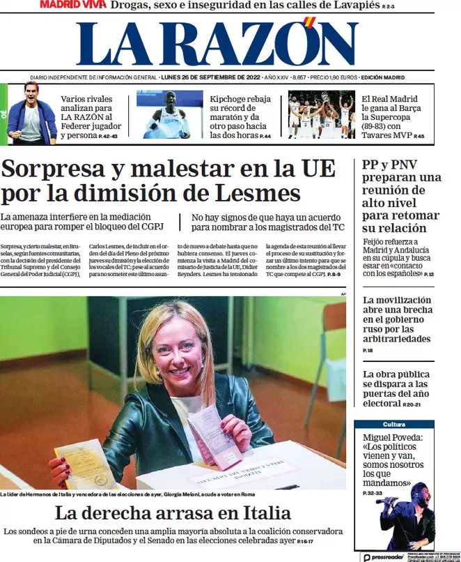 Le prime pagine internazionali sulle elezioni italiane - Il Post