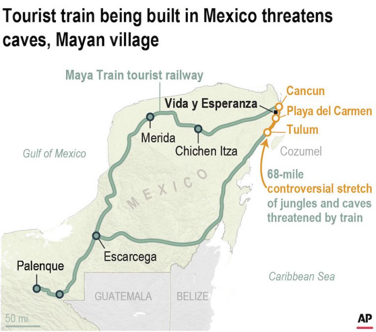La controversa ferrovia che attraverserà le foreste dello Yucatán - Il Post