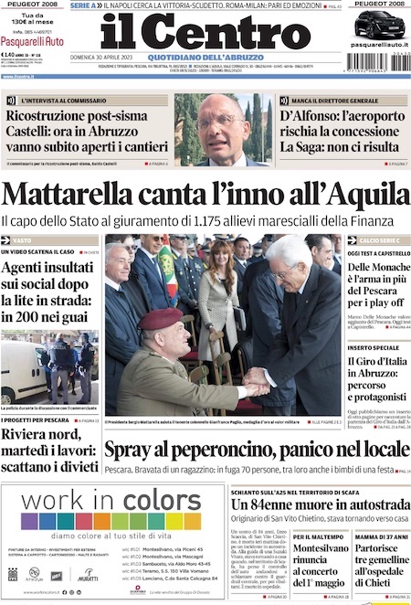 Le prime pagine di domenica 30 aprile 2023 - Il Post