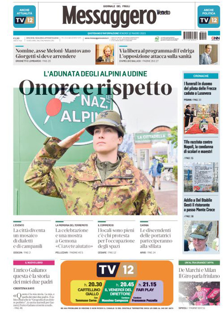 Le prime pagine di venerdì 12 maggio 2023 - Il Post