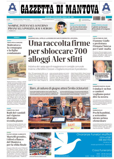 Le prime pagine di venerdì 12 maggio 2023 - Il Post