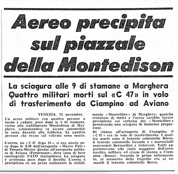 Il misterioso schianto di Argo 16