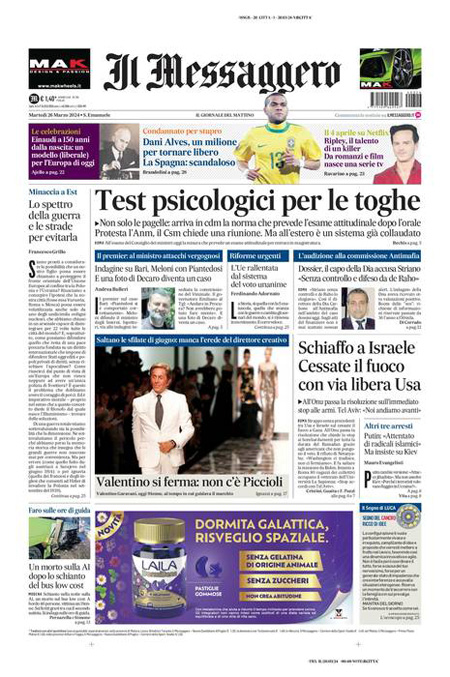 Le prime pagine di oggi - Il Post