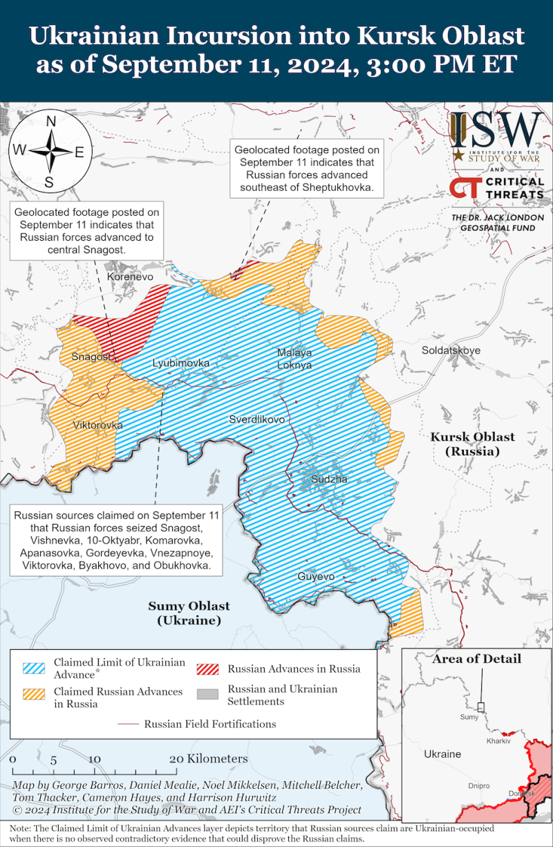 La Russia sta provando a riprendersi i territori occupati a Kursk